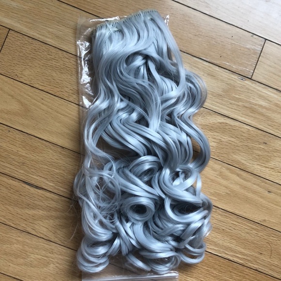 Hair | Gray Curly Hair Extensions New | Poshmark